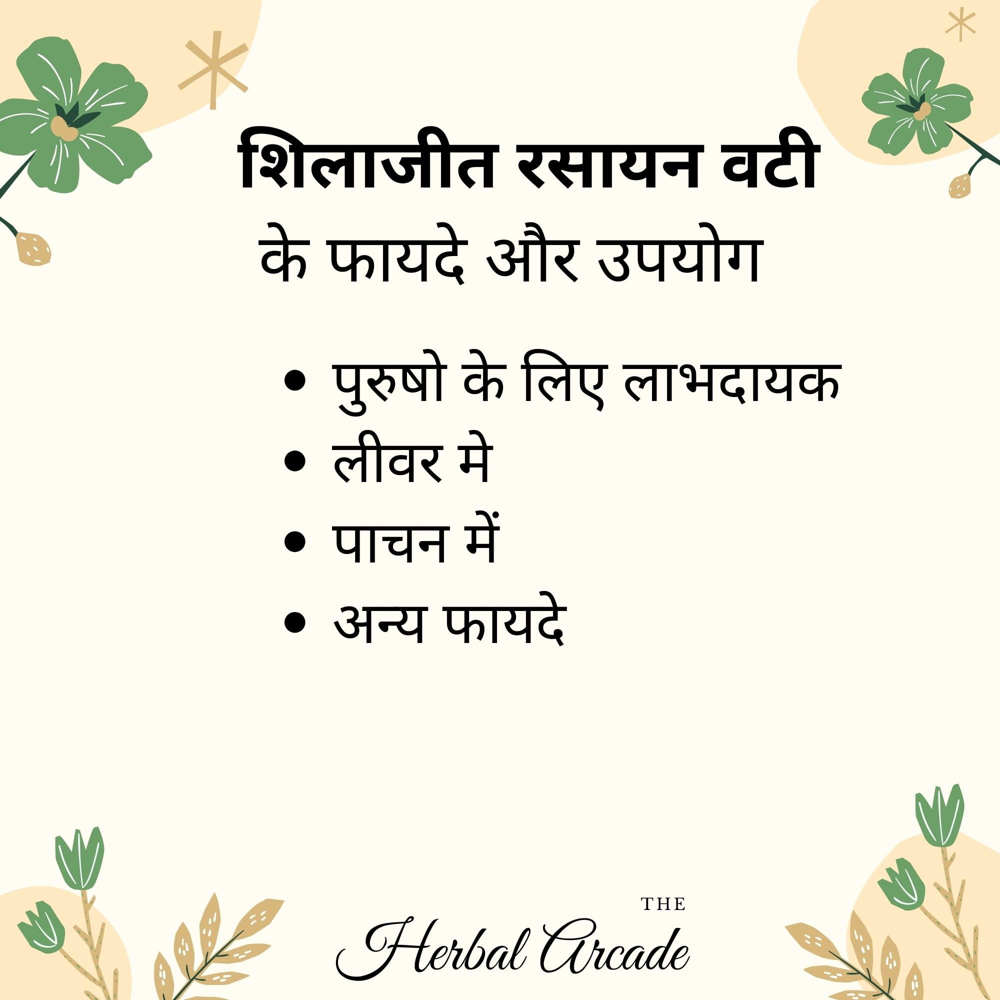 शिलाजीत रसायन वटी — Herbal Arcade