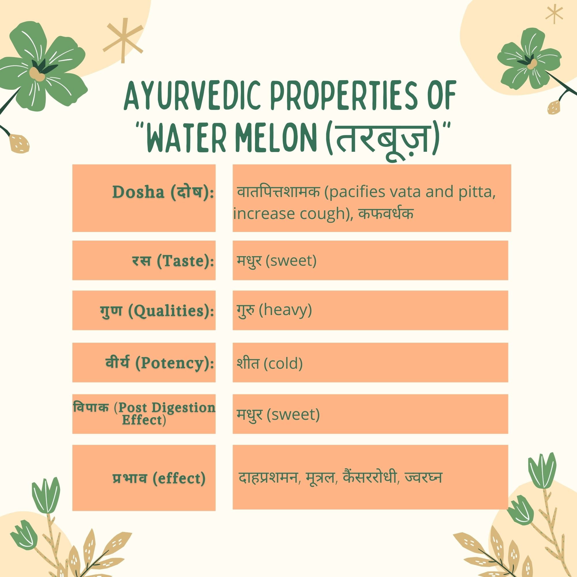 तरबूज (Tarbuj) — Herbal Arcade